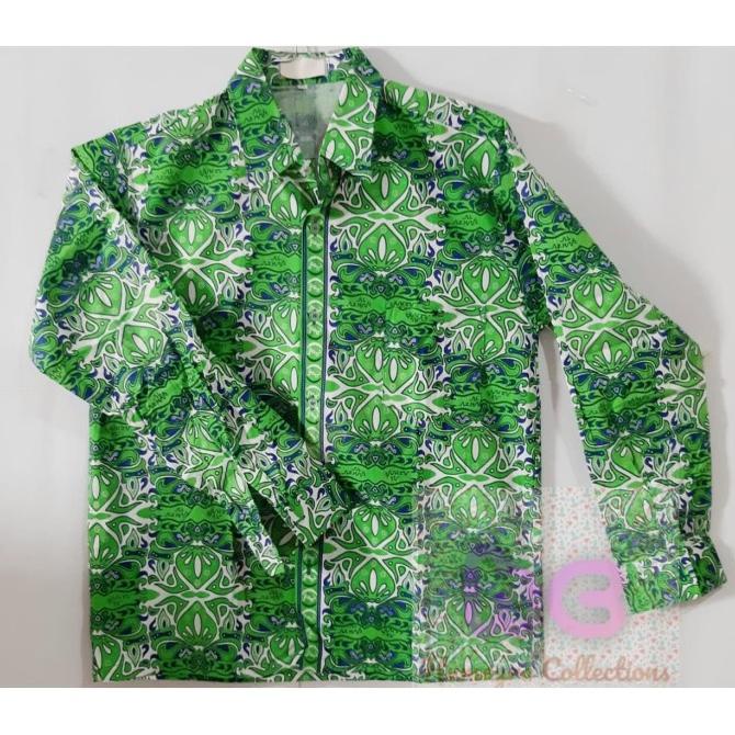 Jual Atasan seragam batik lengan panjang putri SD Al Azhar Putri size ...