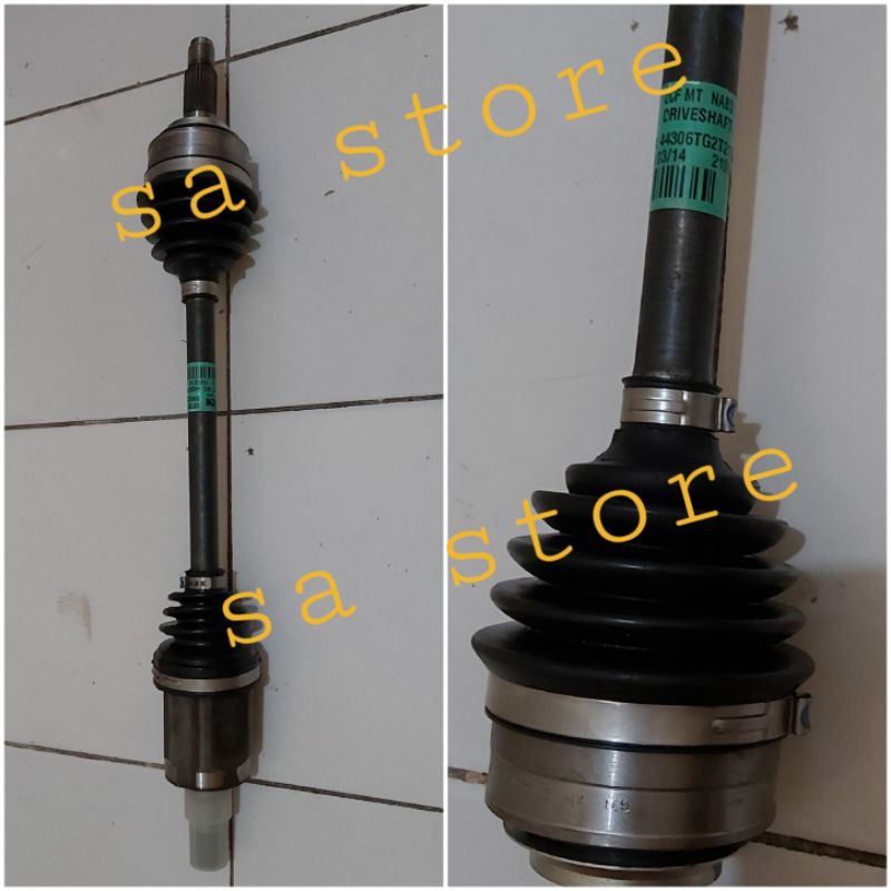 Jual drive shaft assy - cv joint as roda komplit kiri original Honda Brio Manual | Shopee Indonesia