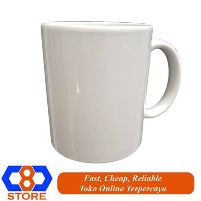 Jual MUG SABLON MUG SOUVENIR MUG PUTIH IMPOR SUPER WHITE COATING MULUS ...