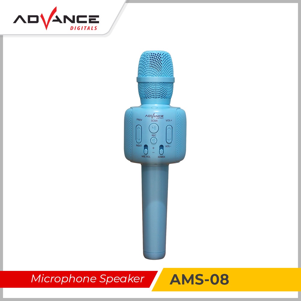 Jual 【READY STOCK】Advance Wireless Microphone Speaker AMS-08 Mic ...