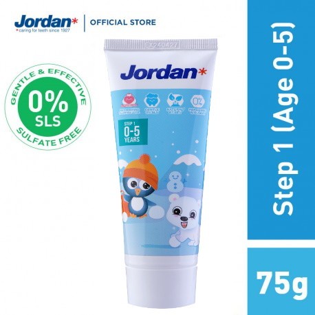 Jual Jordan toothpaste / pasta gigi / odol anak 75gr step 1 & step 2 ...