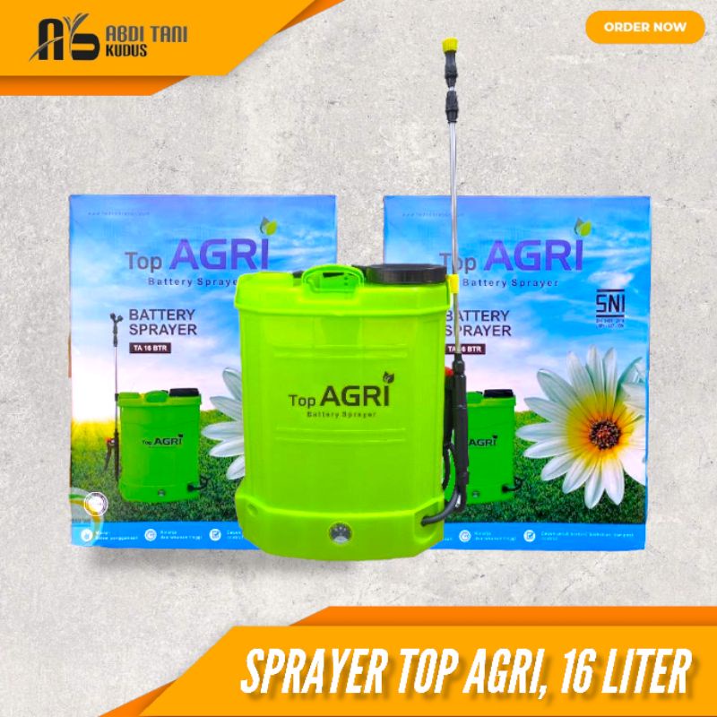 Jual TANGKI SEMPROT ELEKTRIK TOP AGRI SNI 16 LITER SPRAYER ELEKTRIK ...