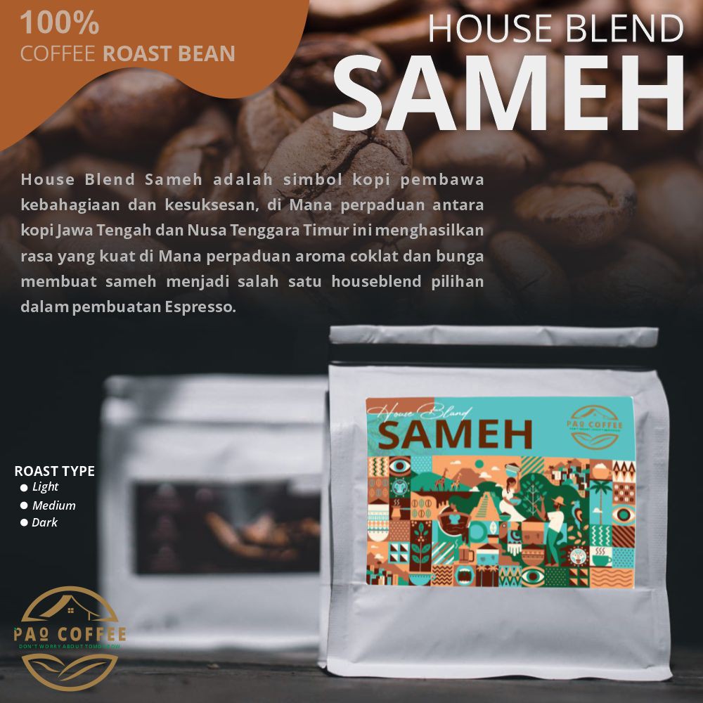 Jual Kopi House Blend Sameh - 1kg | Shopee Indonesia