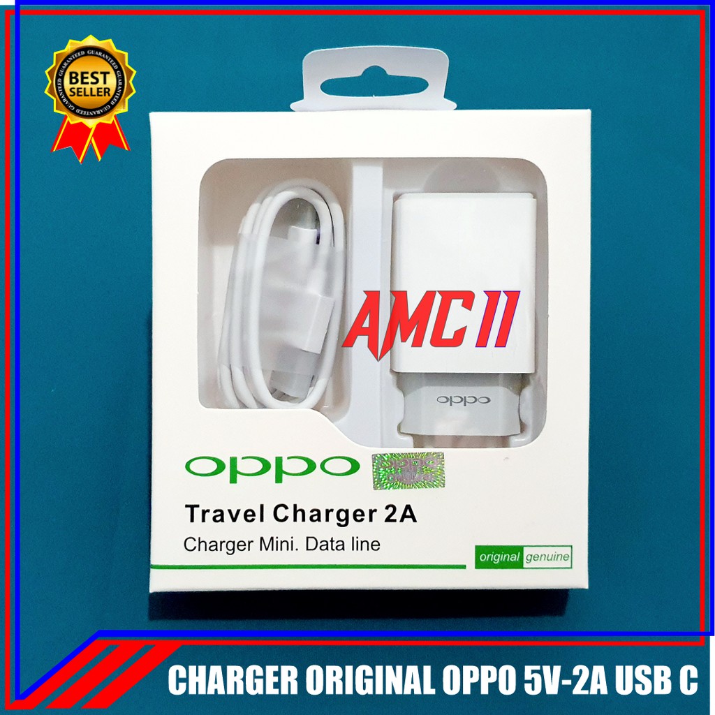 Jual Charger Oppo A5 A9 2020 ORIGINAL 100% USB Type C 2A | Shopee Indonesia