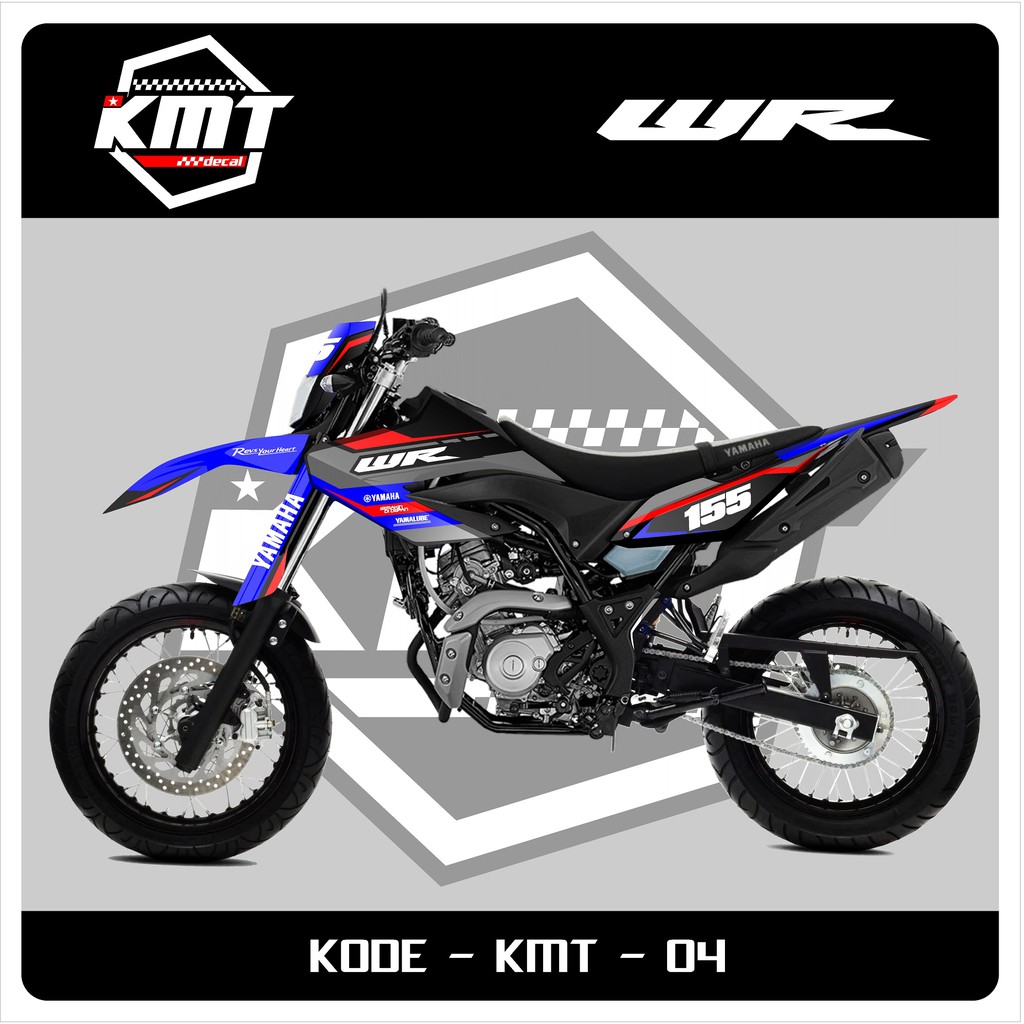 Jual Decal Sticker Yamaha WR 155 Dekal Stiker WR 155 Fullbody Desain ...