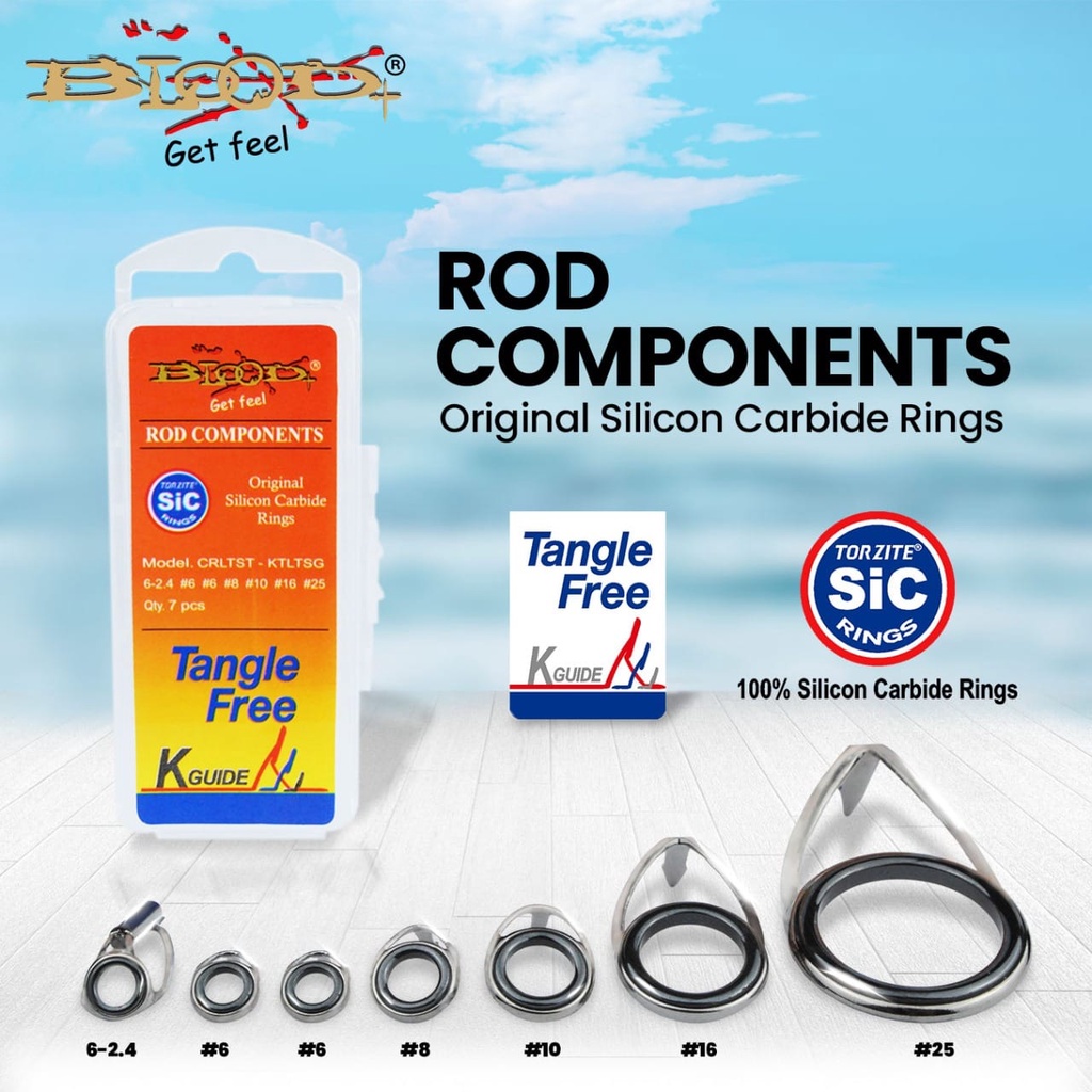 Jual GUIDE SET BLOOD K-SERIES TORZITE SIC RINGS / isi 7pcs (Color SILVER / GUNSMOKE) | Shopee ...