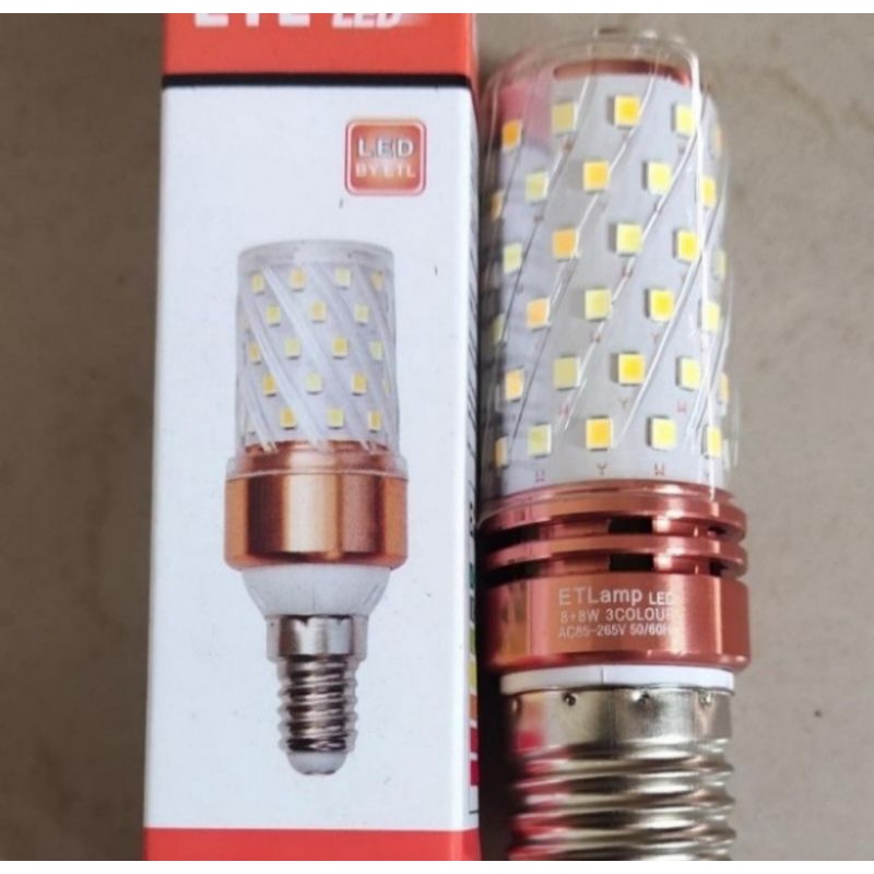 Jual Lampu LED jagung kombinasi 3 warna 12 watt e27 | Shopee Indonesia