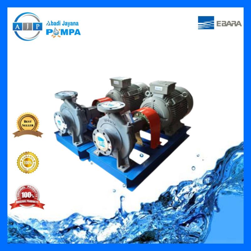 Jual POMPA EBARA 100X80 FSJA MECHANICAL SEAL SIEMENS 45 KW 2 POLE 380 ...