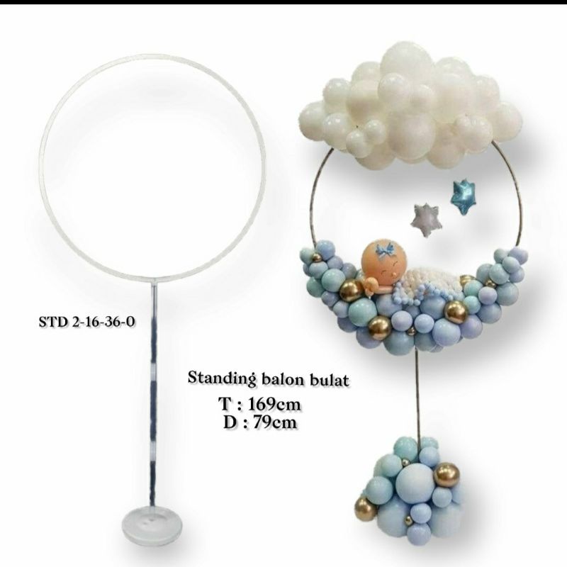 Jual standing balon bulat,standing loop,tiang lingkaran balon | Shopee ...