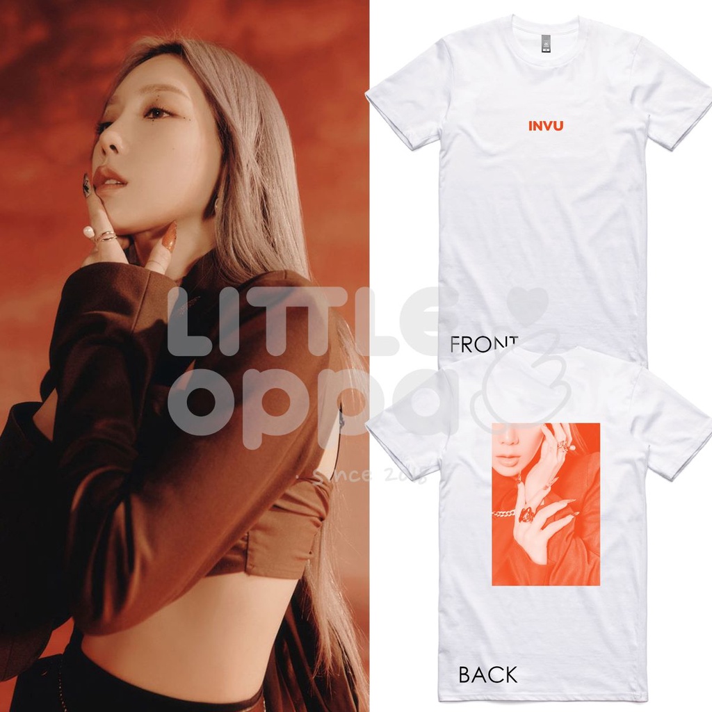 Jual BAJU KAOS KPOP TAEYEON INVU ORANGE / BLUE T-SHIRT VERSION ...