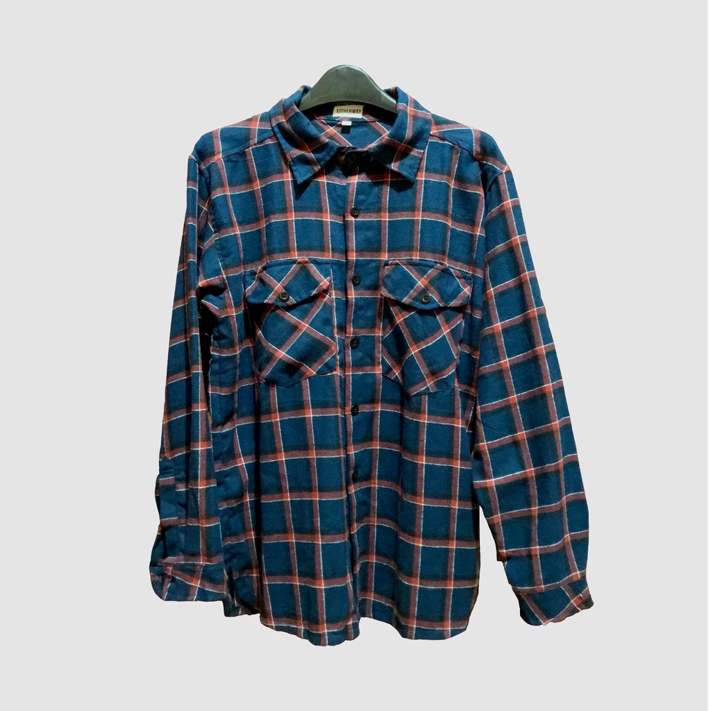 Jual Kemeja Flannel Shirt Distro Lengan Panjang Pria Motif Kotak dengan ...