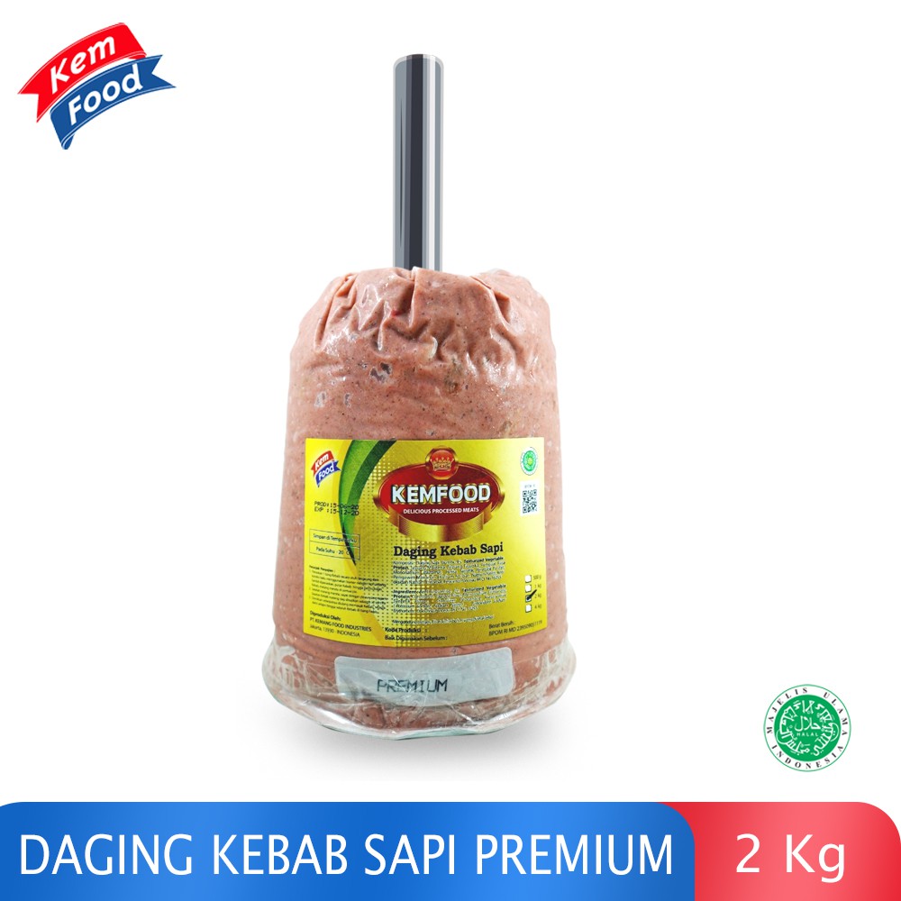Jual Kemfood Daging Kebab Sapi Premium - 2kg | Shopee Indonesia