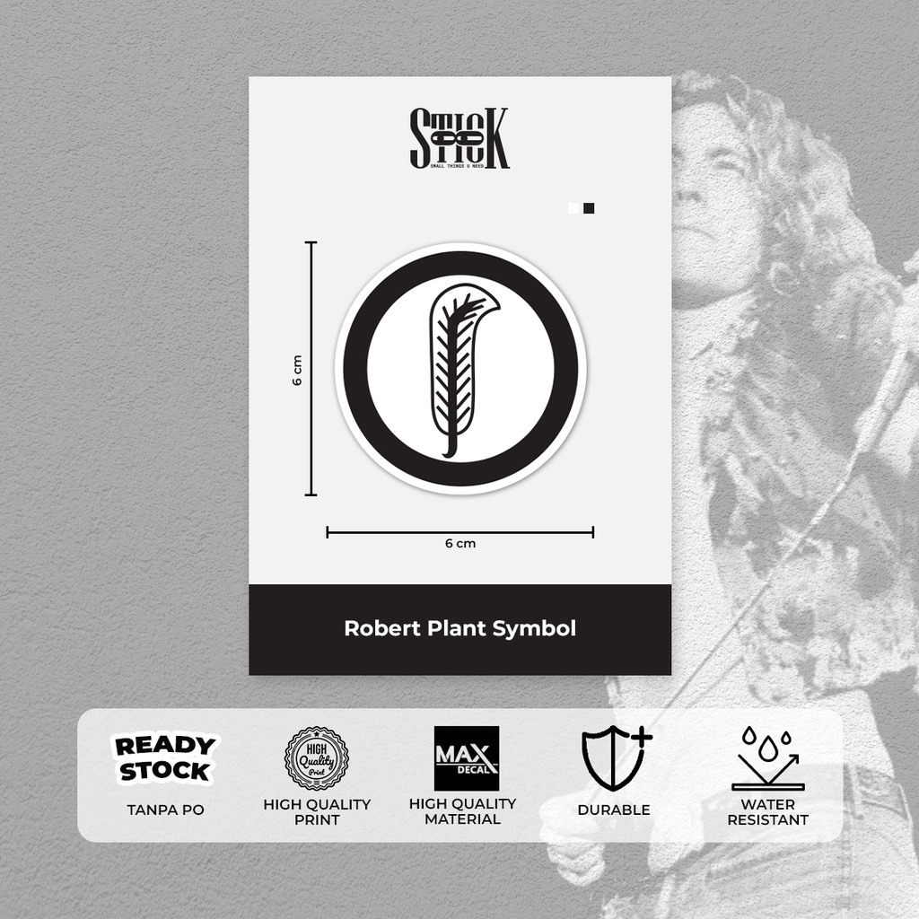 Jual Led Zeppelin - Robert Plant's Symbol Sticker | Shopee Indonesia