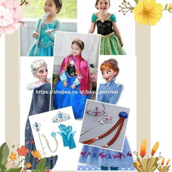 Jual NEW Dress Elsa Anna Frozen 2 - 9 Tahun | Baju Elsa Frozen | Baju ...