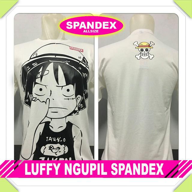 Jual kaos onepiece luffy ngupil one piece anime manga komik spandex ...
