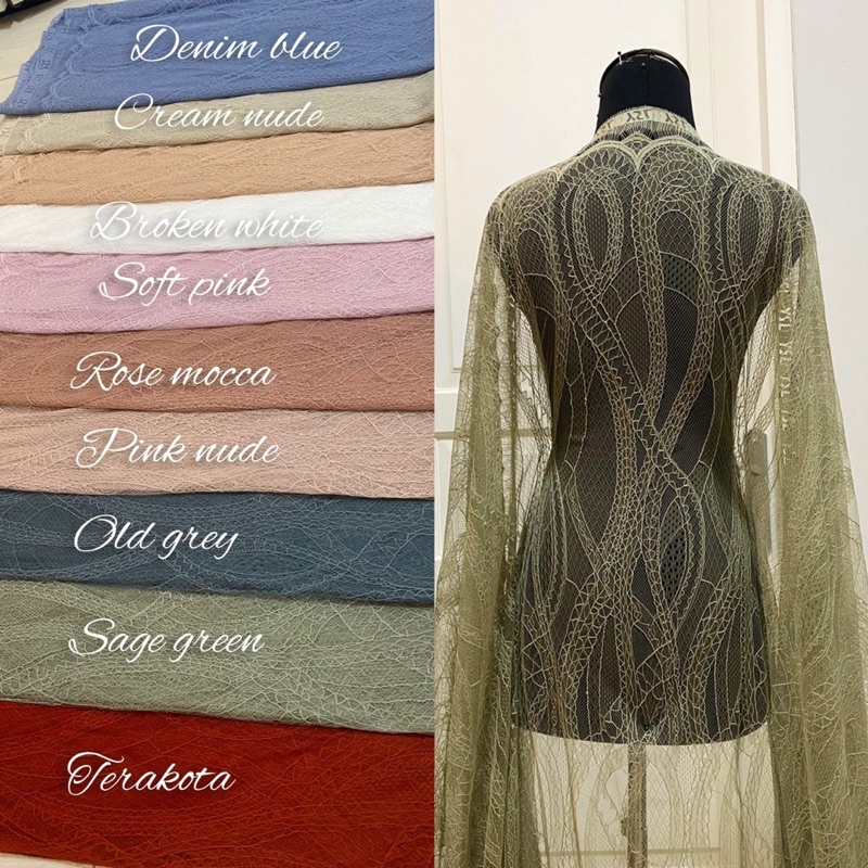 Jual Kain/Bahan Lace Chantily | Shopee Indonesia