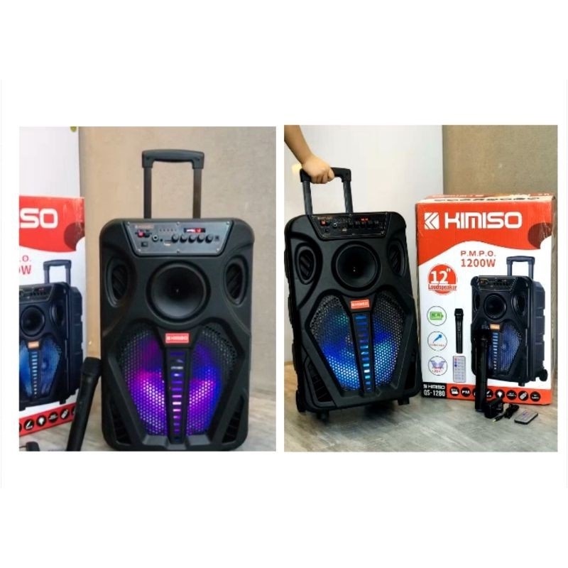 Jual Speaker spiker wireless bluetooth QS 1280 portable 12 inch ...