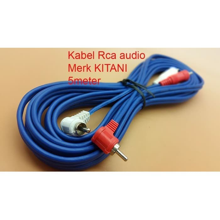 Jual Kabel AUDIO RCA 2 to 2 Male Merk KITANI 5 Meter | Shopee Indonesia
