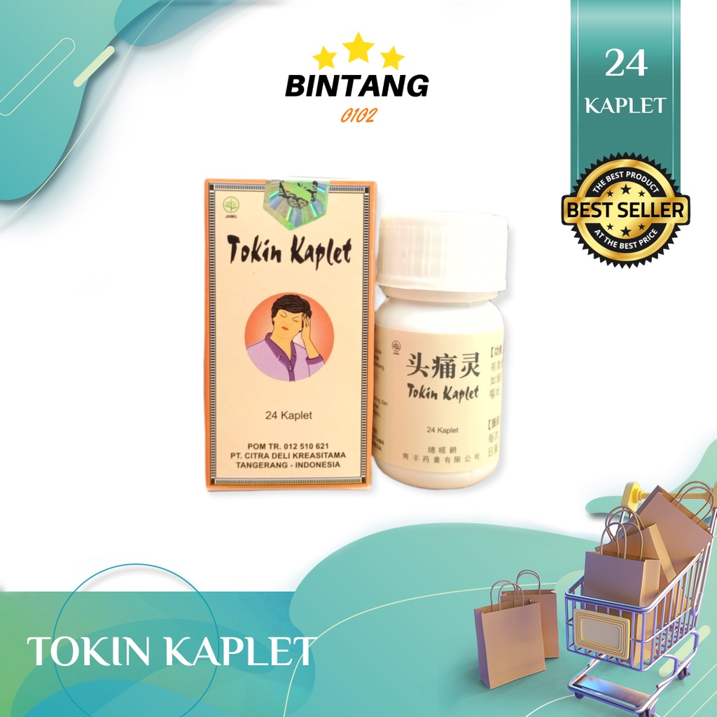 Jual Tokin Kaplet - obat untuk sakit kepala, migren, nyeri syaraf ...