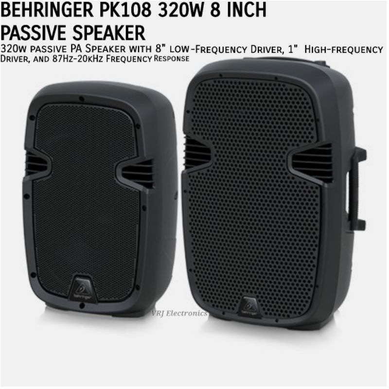 Jual Behringer PK108 320W 8-inch Passive Speaker / Behringer PK-108 ...