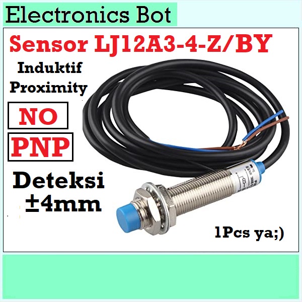 Jual [Ebs] Inductive Proximity Sensor Induktif Pnp No 4Mm Lj12A3-4-Z/By ...