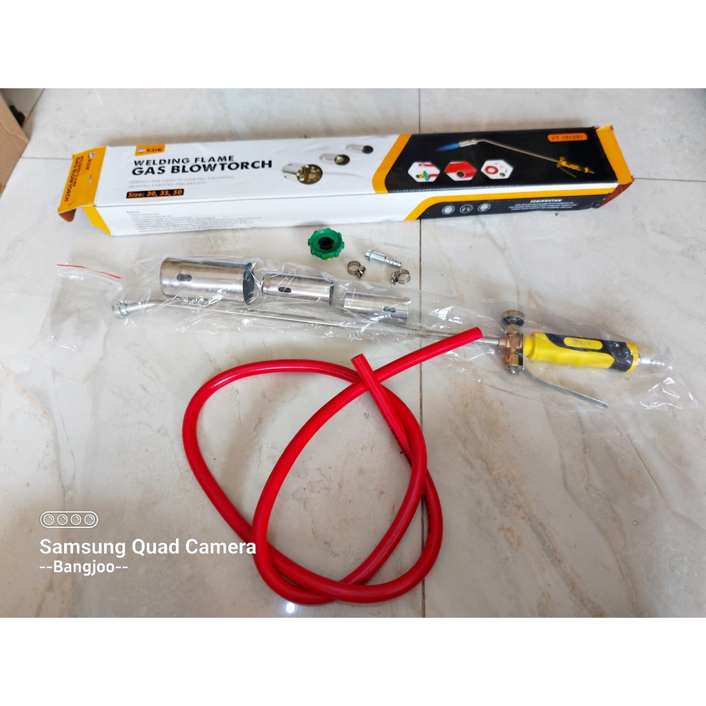 Jual LPG Flame Heating Blow Torch 70cm Blander bakar PANJANG 70cm set ...