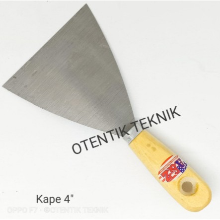 Jual KAPE DEMPUL 4 INCHI GAGANG KAYU - KAPI 4 IN - SCRAPPER 4 INCH ...