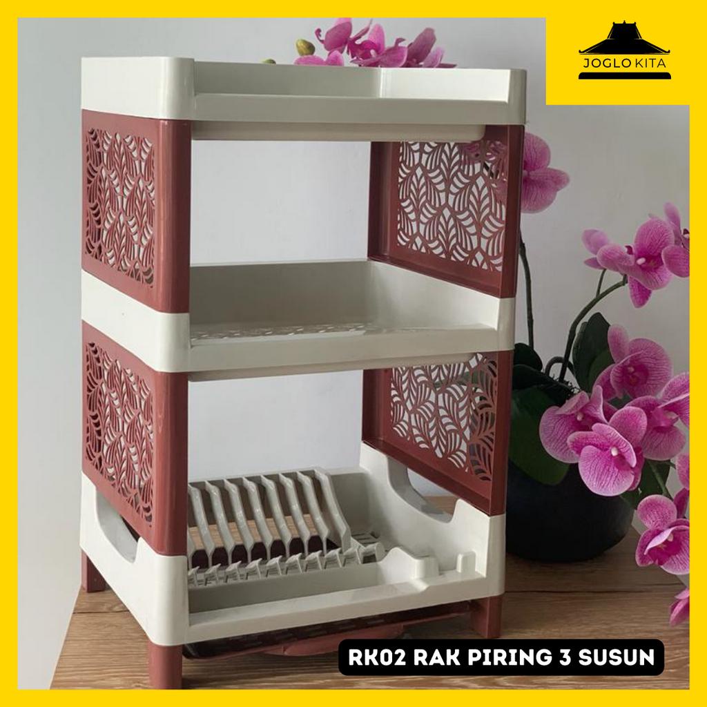 Jual Rak Piring RK 02 / Rak Piring Susun 3 / Tempat Piring Praktis ...