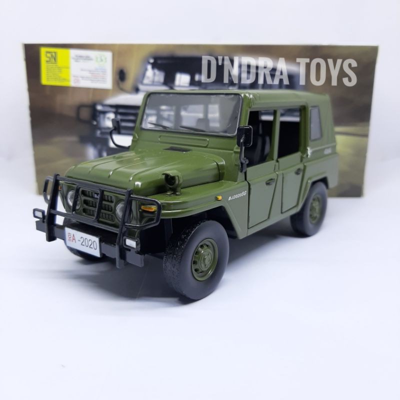 Jual Diecast Mobil Jeep BJ2020G 4x4 Green Army Miniatur Mobil Mobilan ...