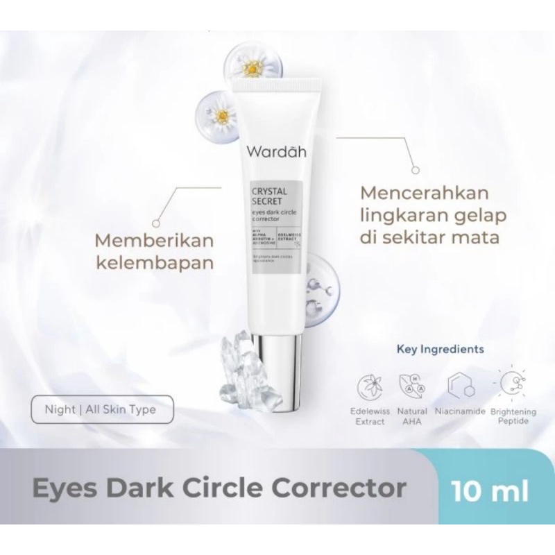 Jual Wardah Crystal Secret Eyes Dark Circle Corrector 10ml | Shopee ...