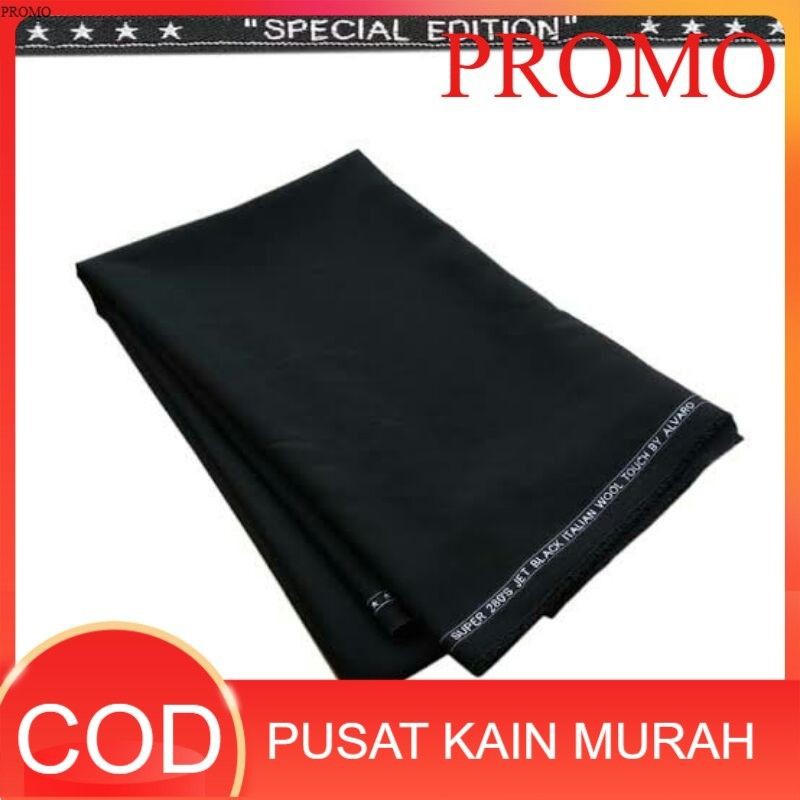 Jual Bahan Kain Jas/Celana hitam jet black | Shopee Indonesia