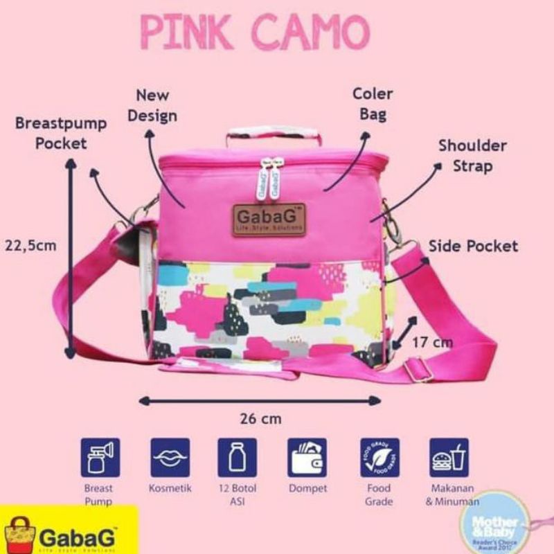 Jual Gabag Pink Camo Tas Asi (cooler beg) | Shopee Indonesia
