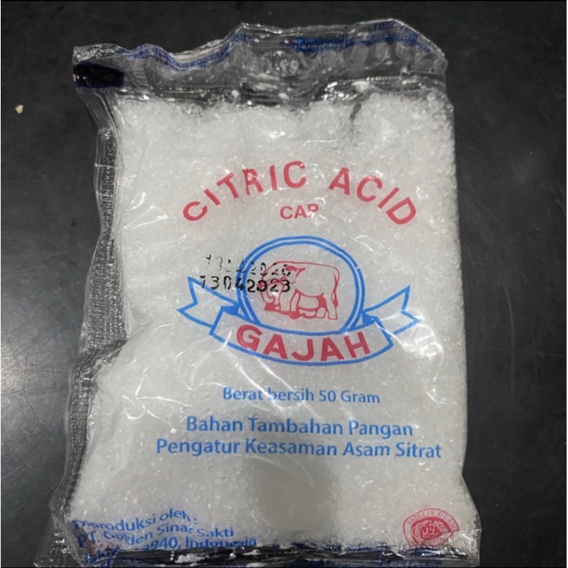 Jual Citrun / Citric Acid cap GAJAH 50gr / Asam Sitrat | Shopee Indonesia