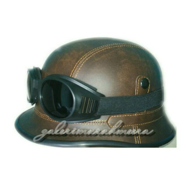 Jual Helm nazi coklat | Shopee Indonesia