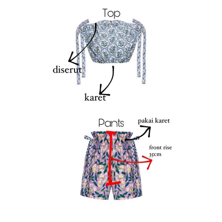 Jual POLA PRODUKSI Setelan crop top dan celana kulot | Shopee Indonesia