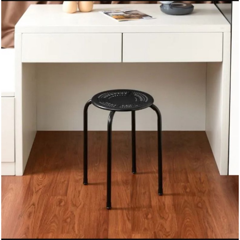 Jual Metal Stool Bangku Besi Minimalis Hitam | Shopee Indonesia
