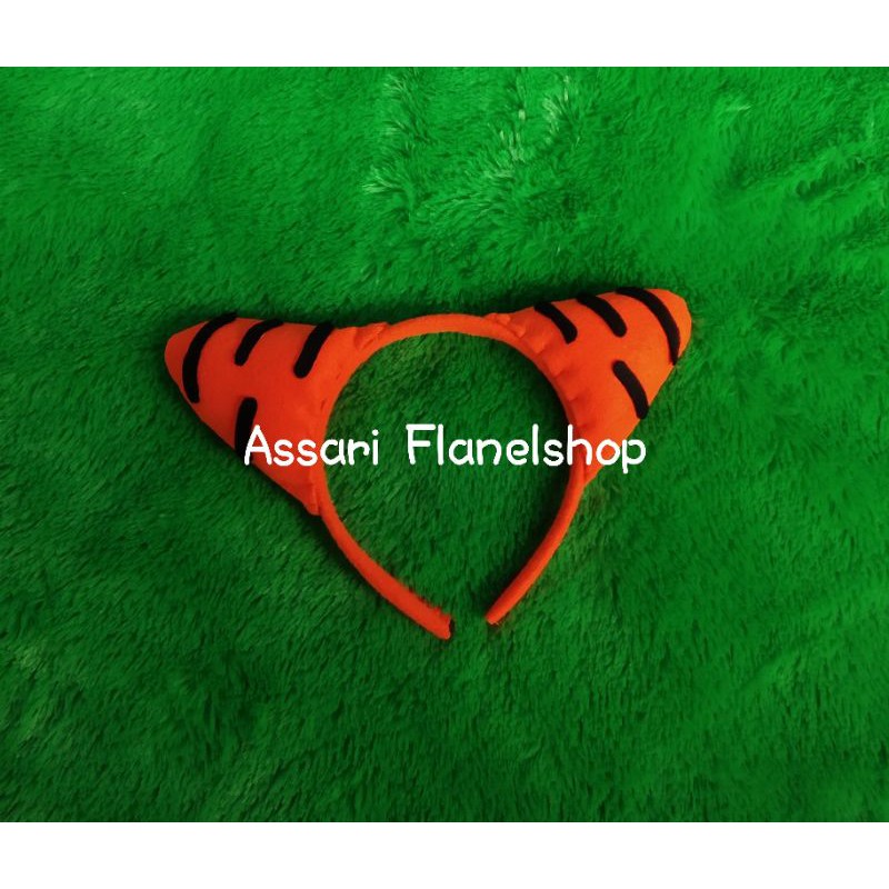Jual Bando Flanel karakter telinga macan tiger harimau | Shopee Indonesia