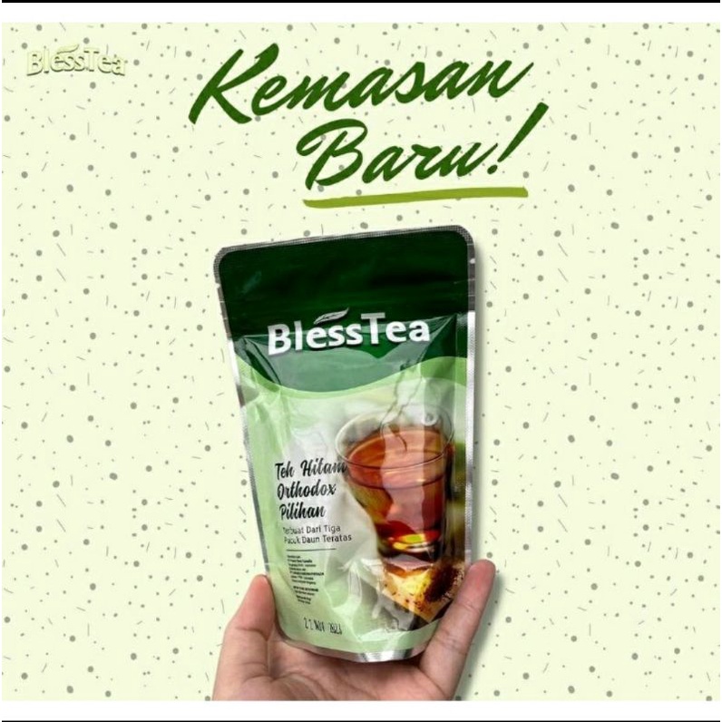 Jual Blesstea pouch teh hitam orthodox 70gr | Shopee Indonesia