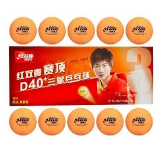 Jual Bola Pingpong Tenis Meja DHS D40+ Bintang 3 Ding Ning [ORANGE] | Shopee Indonesia