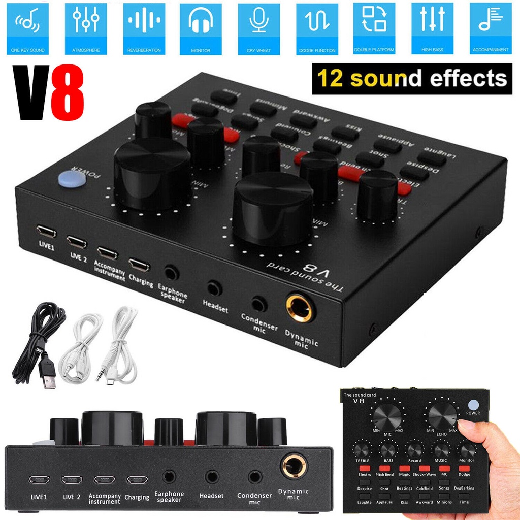 Jual Trend-Sound card V8 Mixer SoundCard V8 MIXER Audio USB External ...
