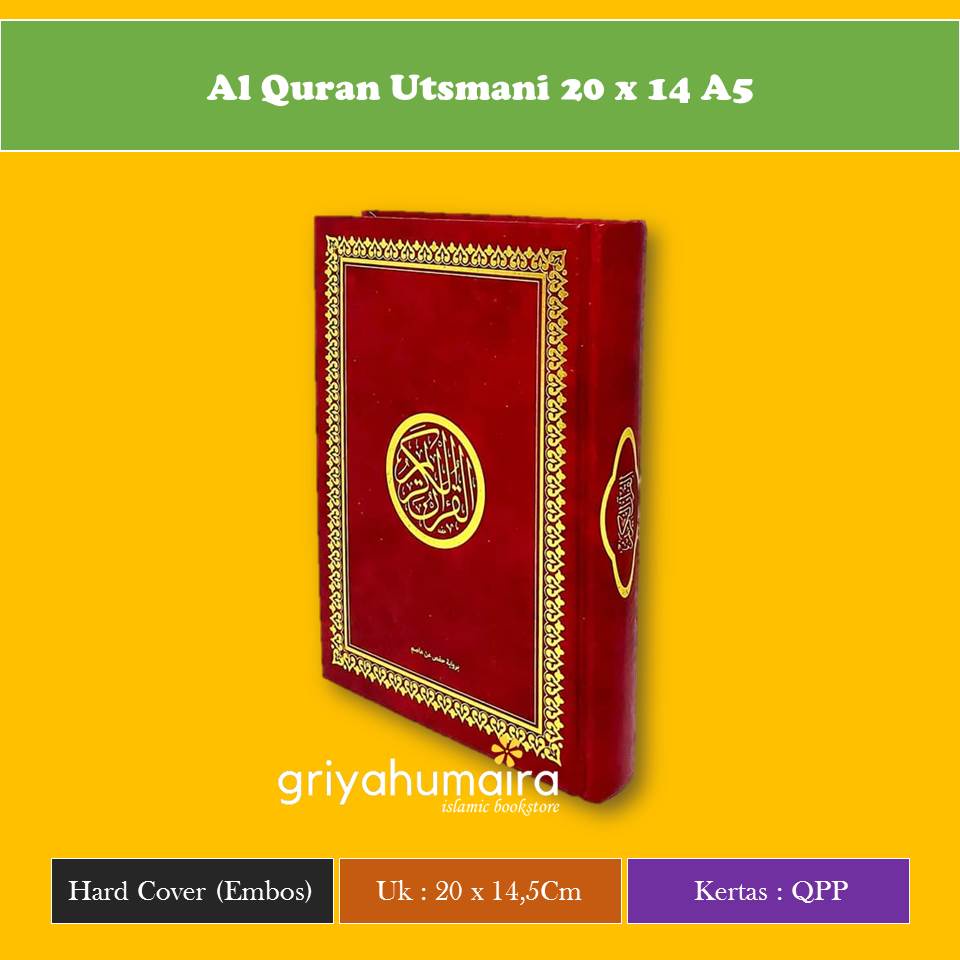 Jual Al Quran Utsmani 20 x 14 A5-Griyahumaira | Shopee Indonesia