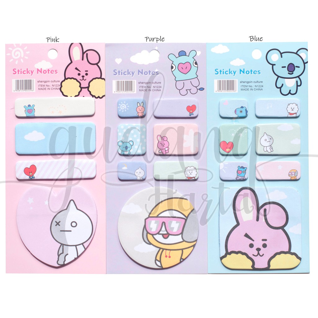 Jual Sticky Notes Korean Boyband Mascot Memo KPOP Lucu GH 301024 ...