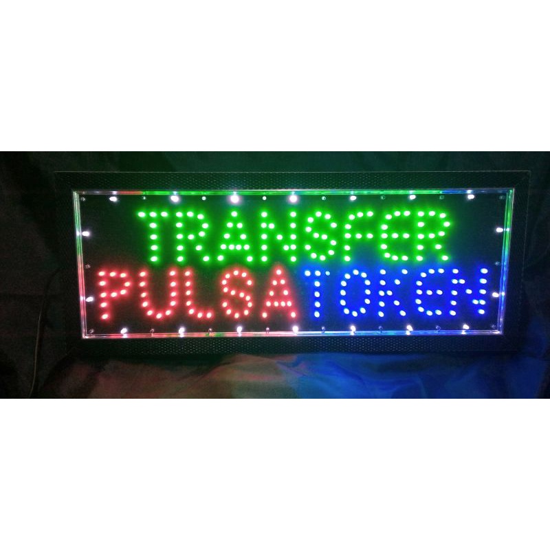 Jual Lampu tulisan Transfer pulsa Token | Shopee Indonesia