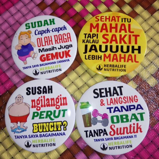 Jual Pin Tulisan uk 7,5cm | Shopee Indonesia