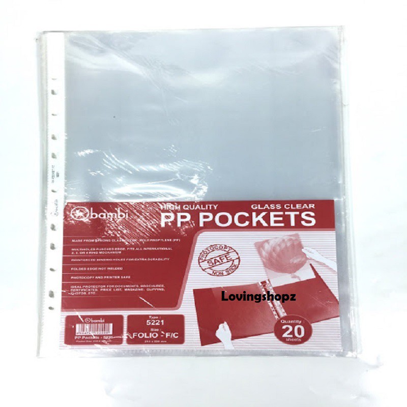 Jual PP Pockets F4/ Plastik Binder F4 | Shopee Indonesia