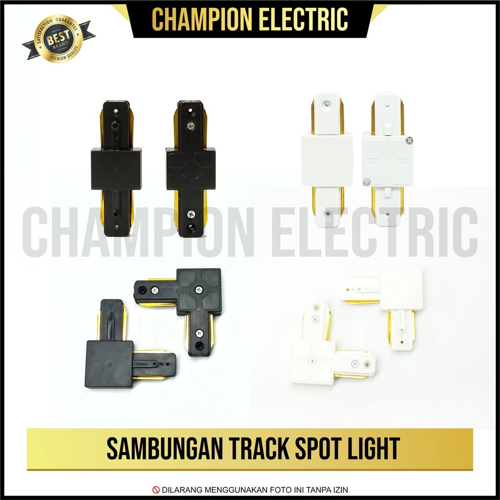 Jual Konektor Rel Lampu Sorot Plafon - Sambungan Jalur Track Light LED ...