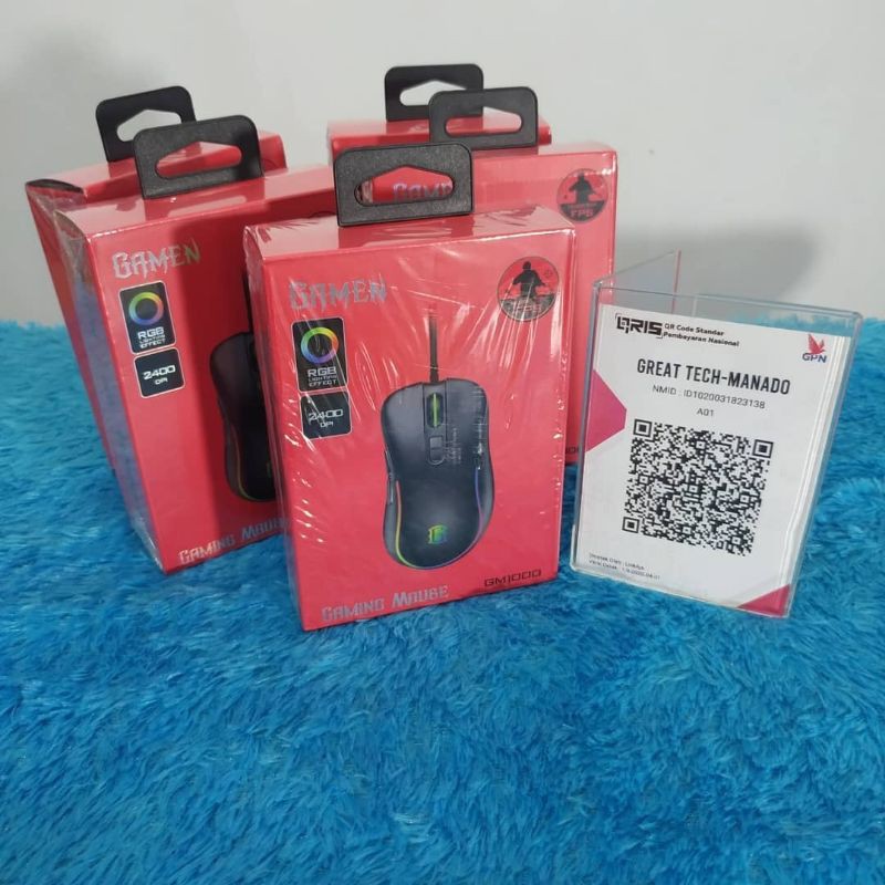 Jual Mouse Gaming Gamen RGB GM1000 | Shopee Indonesia