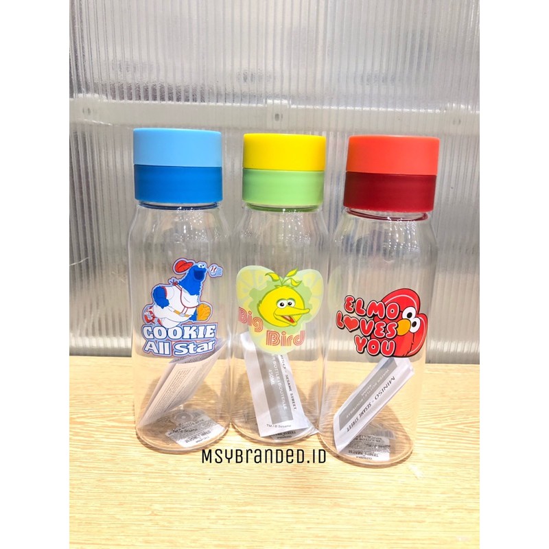 Jual BOTTLE MINISO SESAME STREET 450ml BOTOL MINUM ELMO COOKIE MONSTER ...