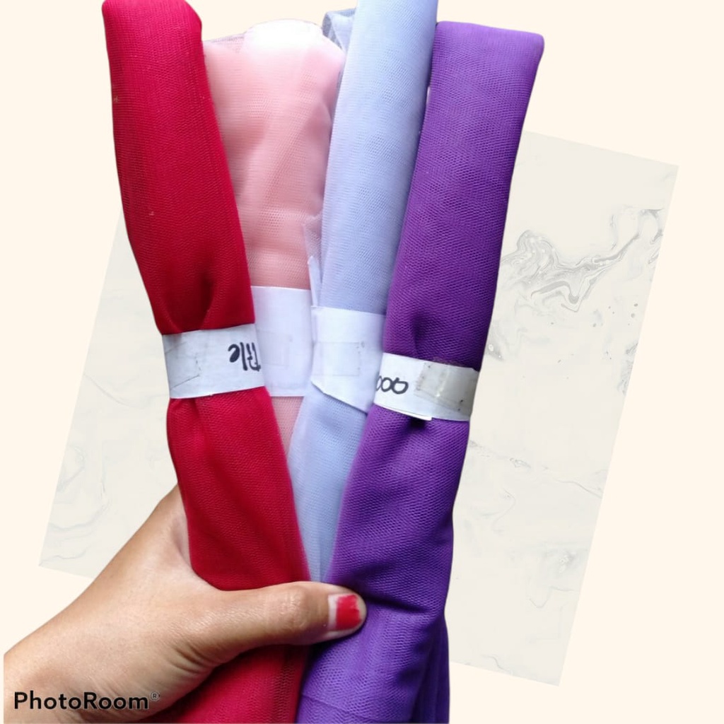 Jual TERLENGKAP!!! Kain Tile Dot Parcel Mania Soft Tulle Kain Tile ...