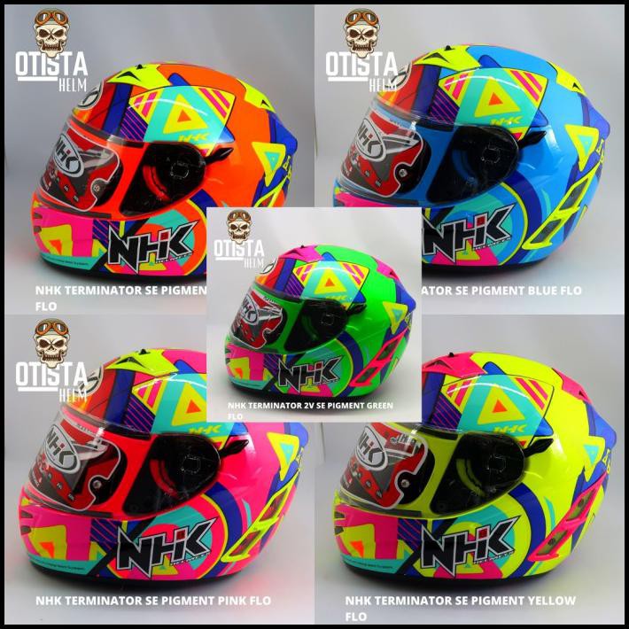 Jual Cuci Gudang Helm Full Face Nhk Terminator Pigment Se Motif Varian ...